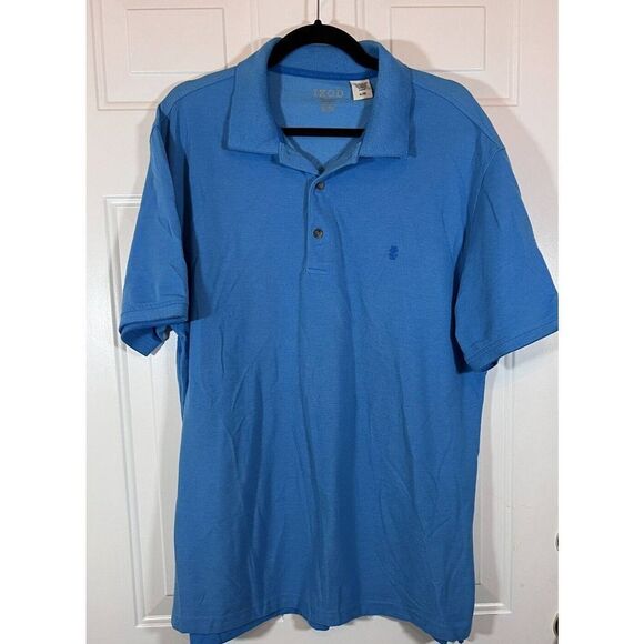 Izod | Shirts | Izod Mens Performance Polo Shirt Short Sleeve Aqua Blue Xl | Poshmark